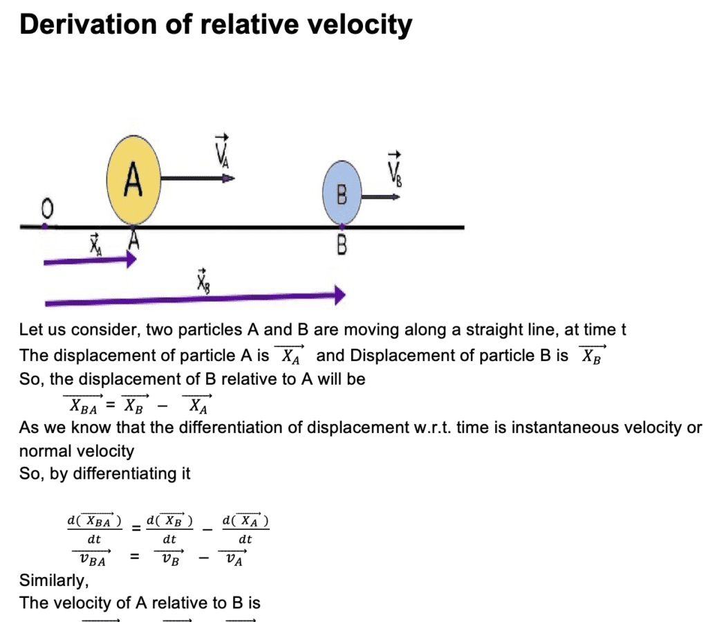 What is relative velocity? - ScienceQuery