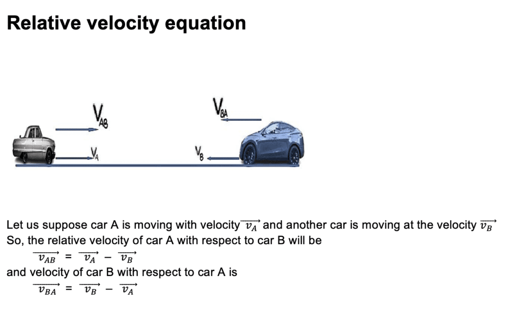 What is relative velocity? - ScienceQuery