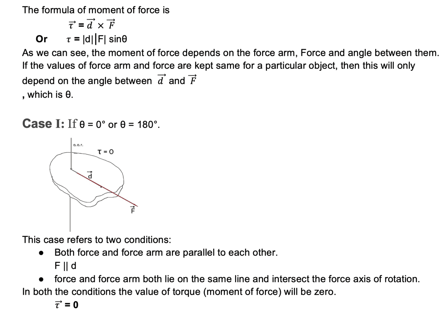 Moment of force: Definition and discussion - ScienceQuery